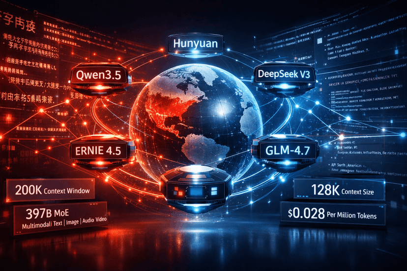 China LLMs 2026: Qwen vs DeepSeek vs ERNIE vs Hunyuan